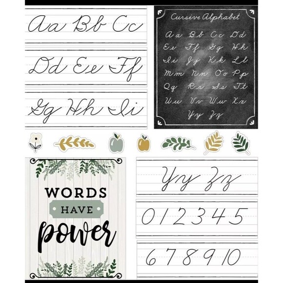 Carson-Dellosa | Other | Carson Dellosa 39piece Farmhouse Cursive ...